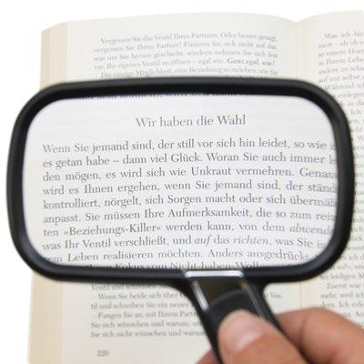 🔎Große Lupe mit LED Licht zum Lesen von Büchern & Zeitungen🔎